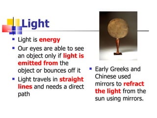Science8 Unit C Lightand Optics Section1 Lesson1 The Challengeof Light ...