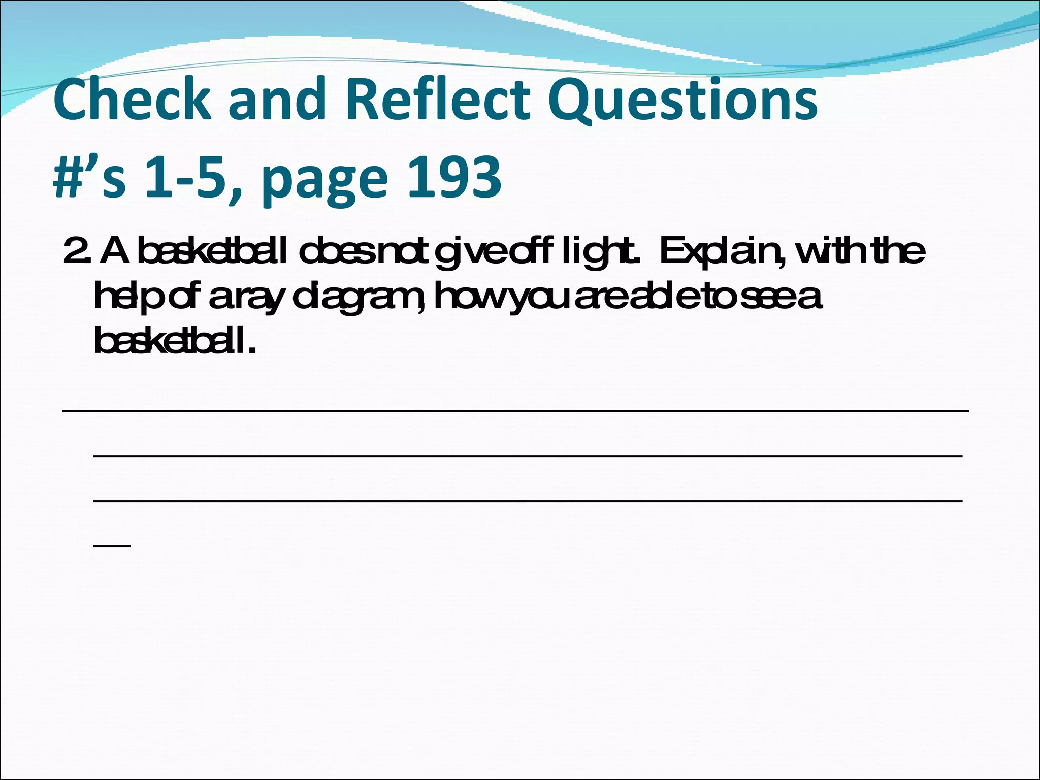 Science8 Unit C Lightand Optics Section2 Lesson3 Raysand Reflection | PPT