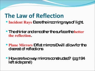 Science8 Unit C Lightand Optics Section2 Lesson3 Raysand Reflection | PPT