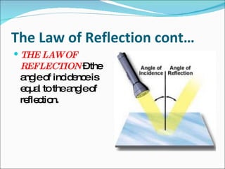 Science8 Unit C Lightand Optics Section2 Lesson3 Raysand Reflection | PPT