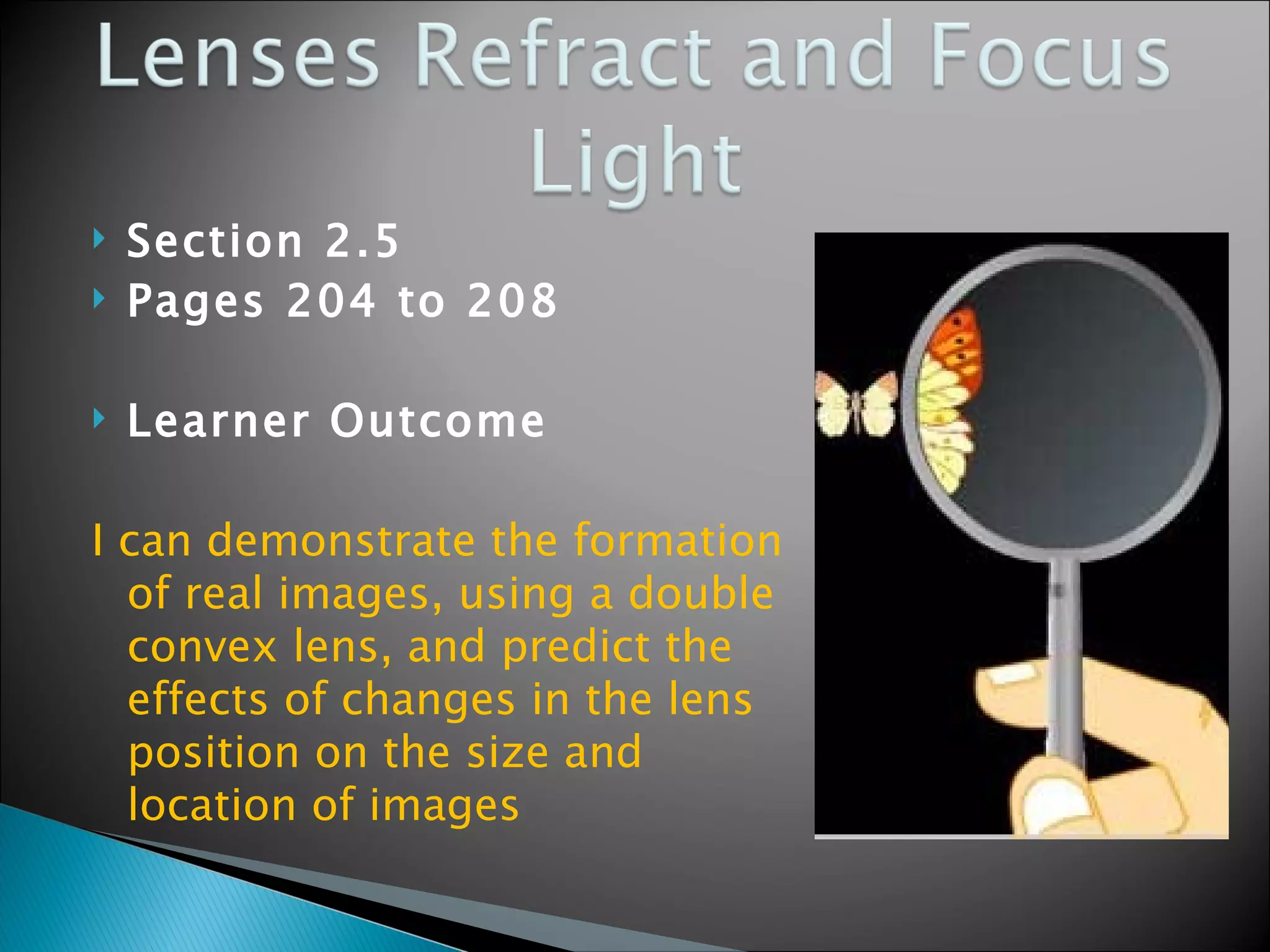 Science8 Unit C Lightand Optics Section2 Lesson4 Mirrors Lensesand Refraction [Autosaved] | PPT