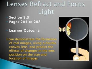 Science8 Unit C Lightand Optics Section2 Lesson4 Mirrors Lensesand ...