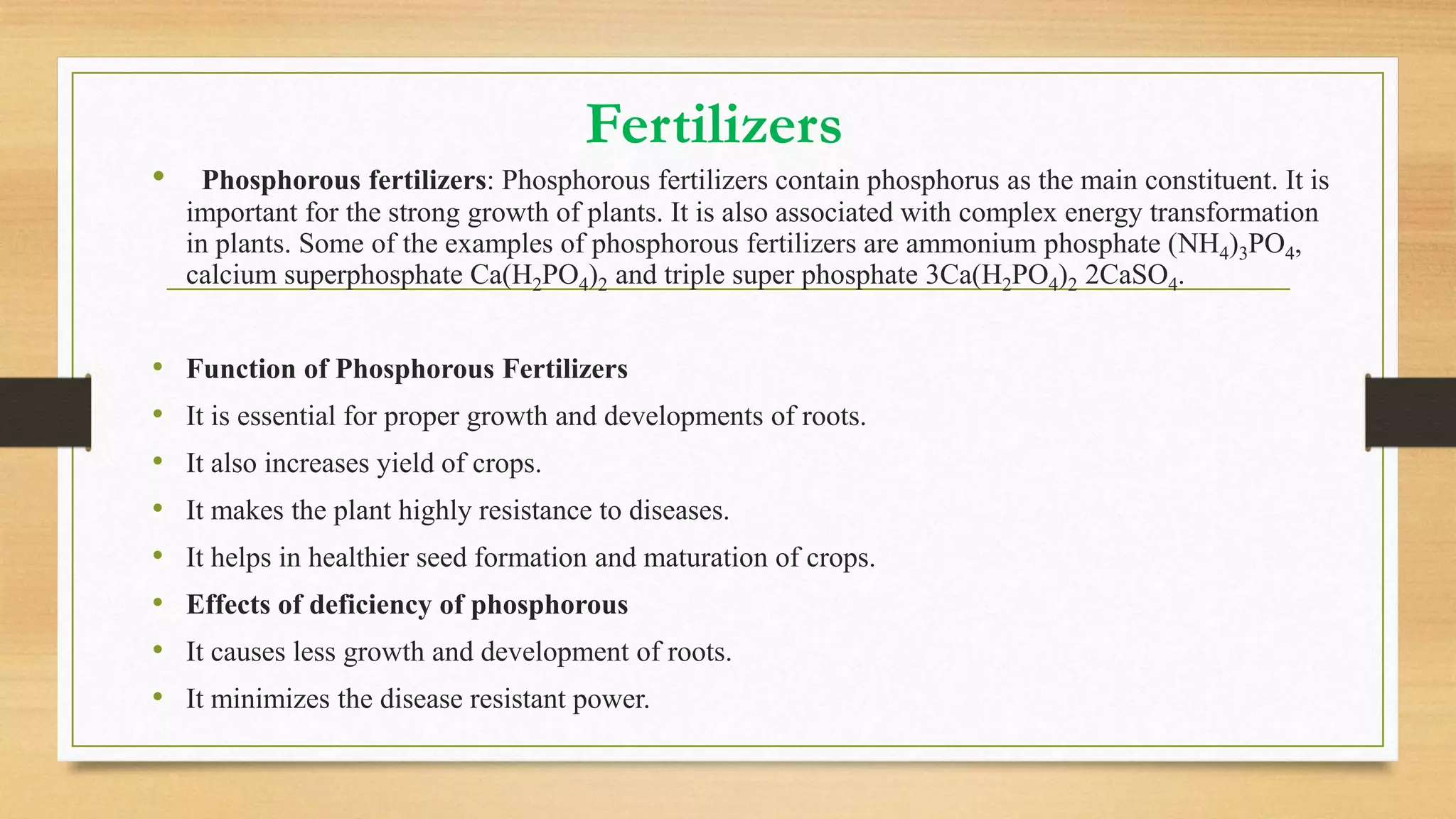 Chemical Fertilizer - Science (Grade - 9) | PPTX