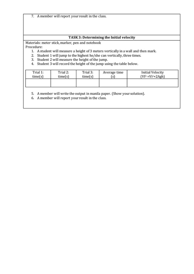 Science 9 lesson plan UAM: Vertical and Horizontal | DOCX | Physics ...