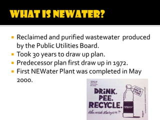Science ACE--NEWater | PPTX | Environmental Services Industry | Industries