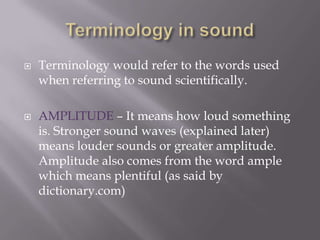 Science ace sound | PPT