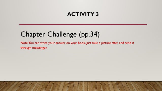 Science Activity Chapter 1, week and two | PPTX