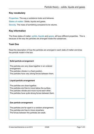 Science activity sheet | PDF