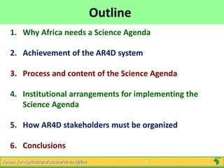 Science Agenda for Agriculture in Africa by Dr Annor-Frempong- FARA | PPTX