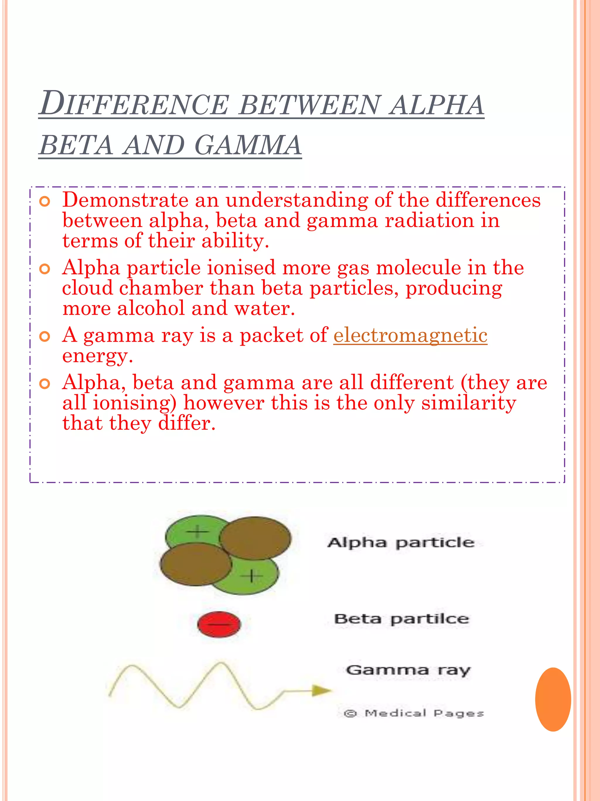 Science alpha beta gamma | PPTX | Chemistry | Science