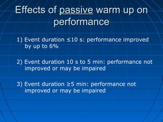 Science and art of warm up | PPT