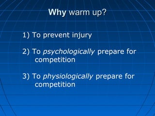 Science and art of warm up | PPT