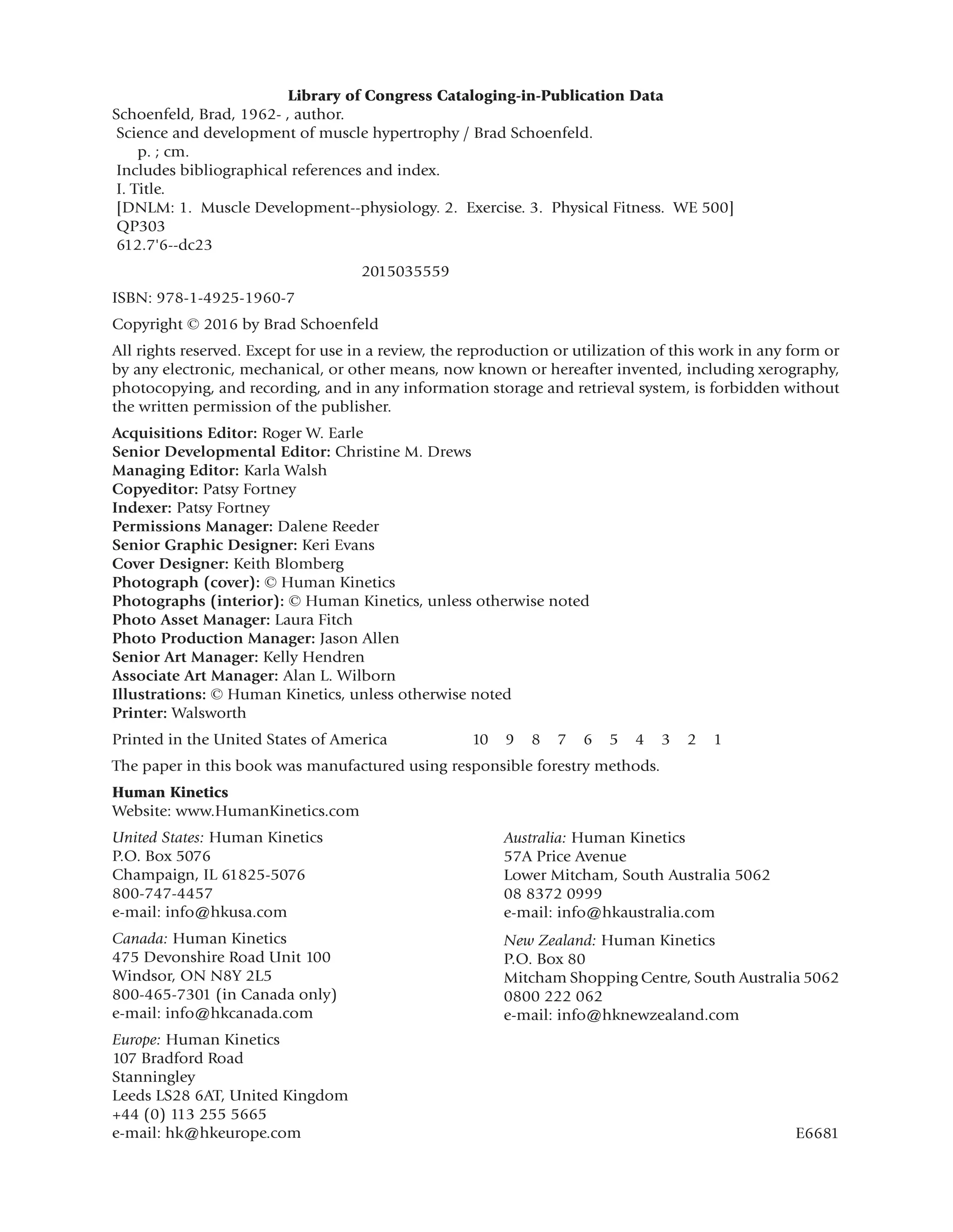 Science and development of muscle hypertrophy | PDF