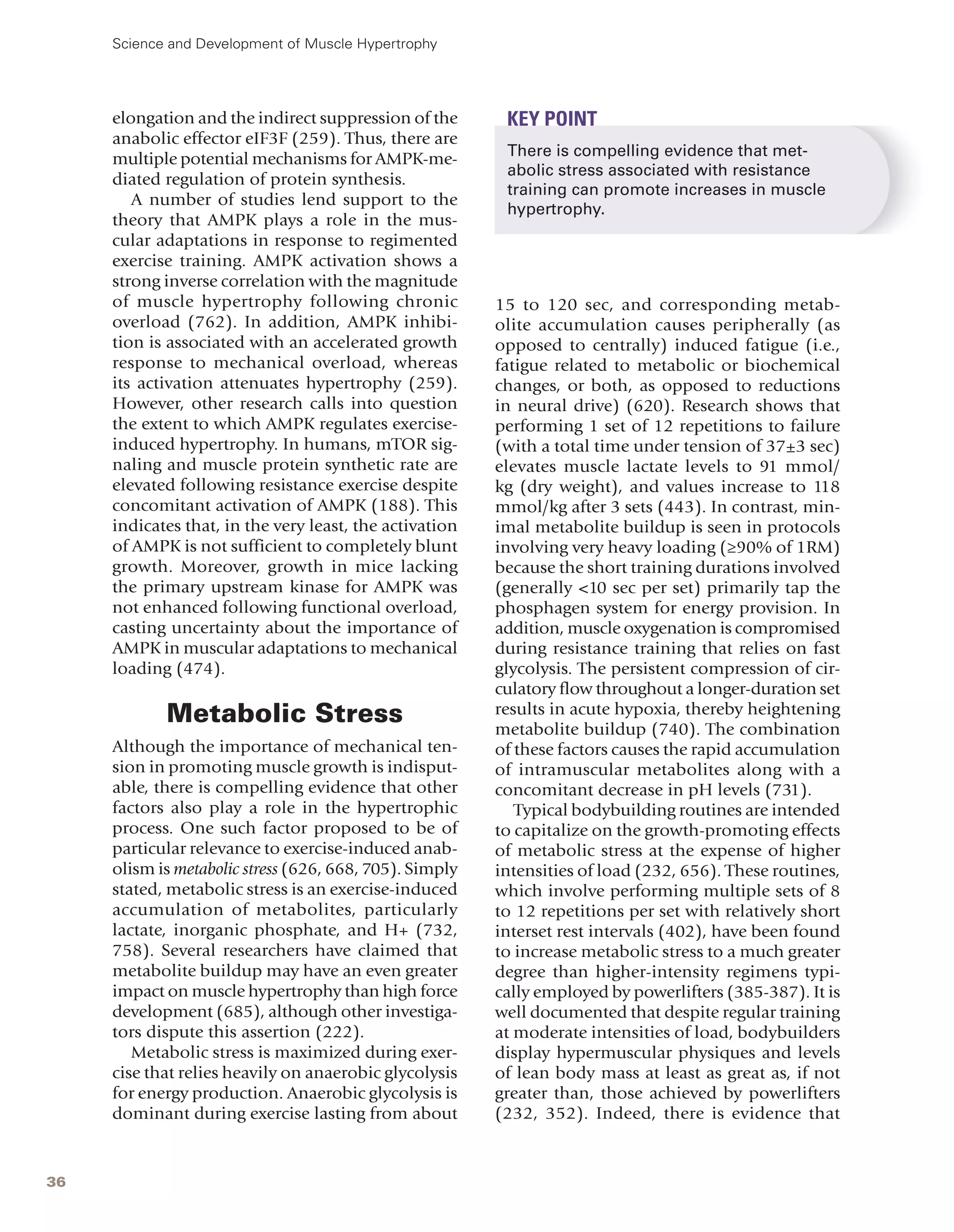 Science and development of muscle hypertrophy | PDF