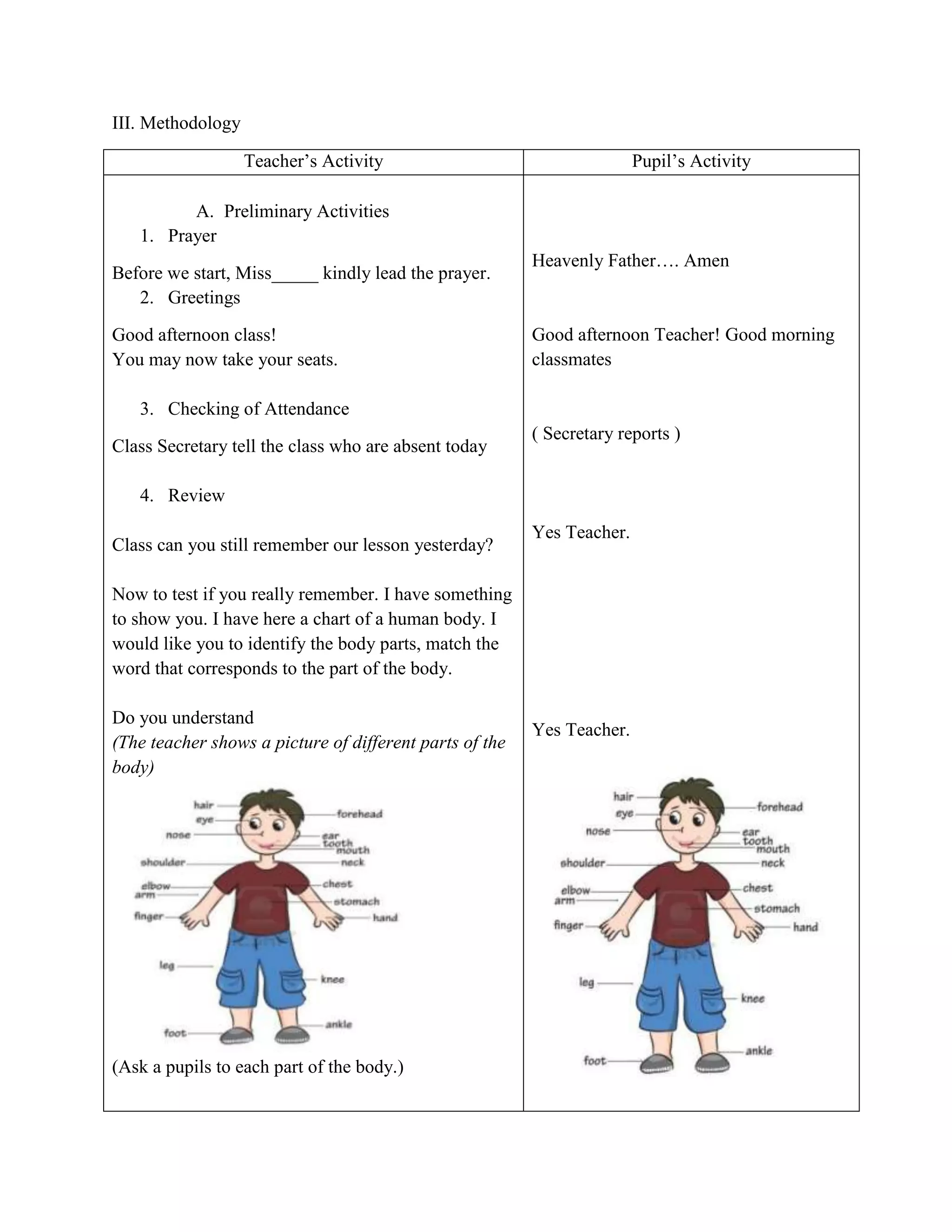 Detailed Lesson Plan in Science and Health Grade 3 Sense Organ | DOCX