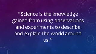 Science and Its Classification | PPTX
