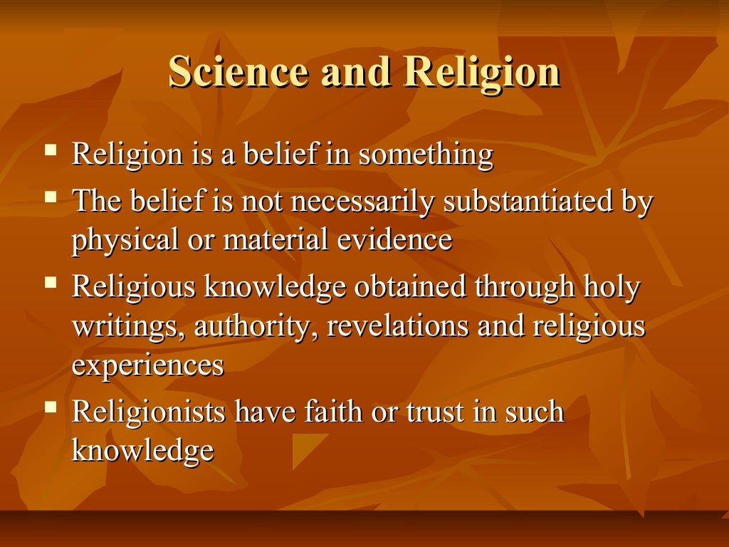 Science and Religion: A Power Point