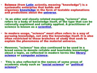 Science and research | PPT