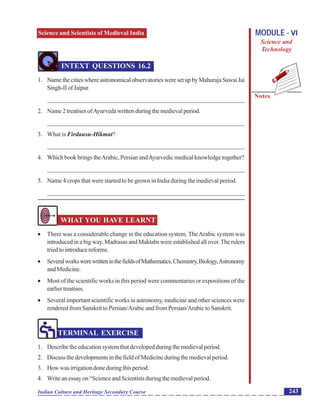 Science and scientists of medieval india | PDF