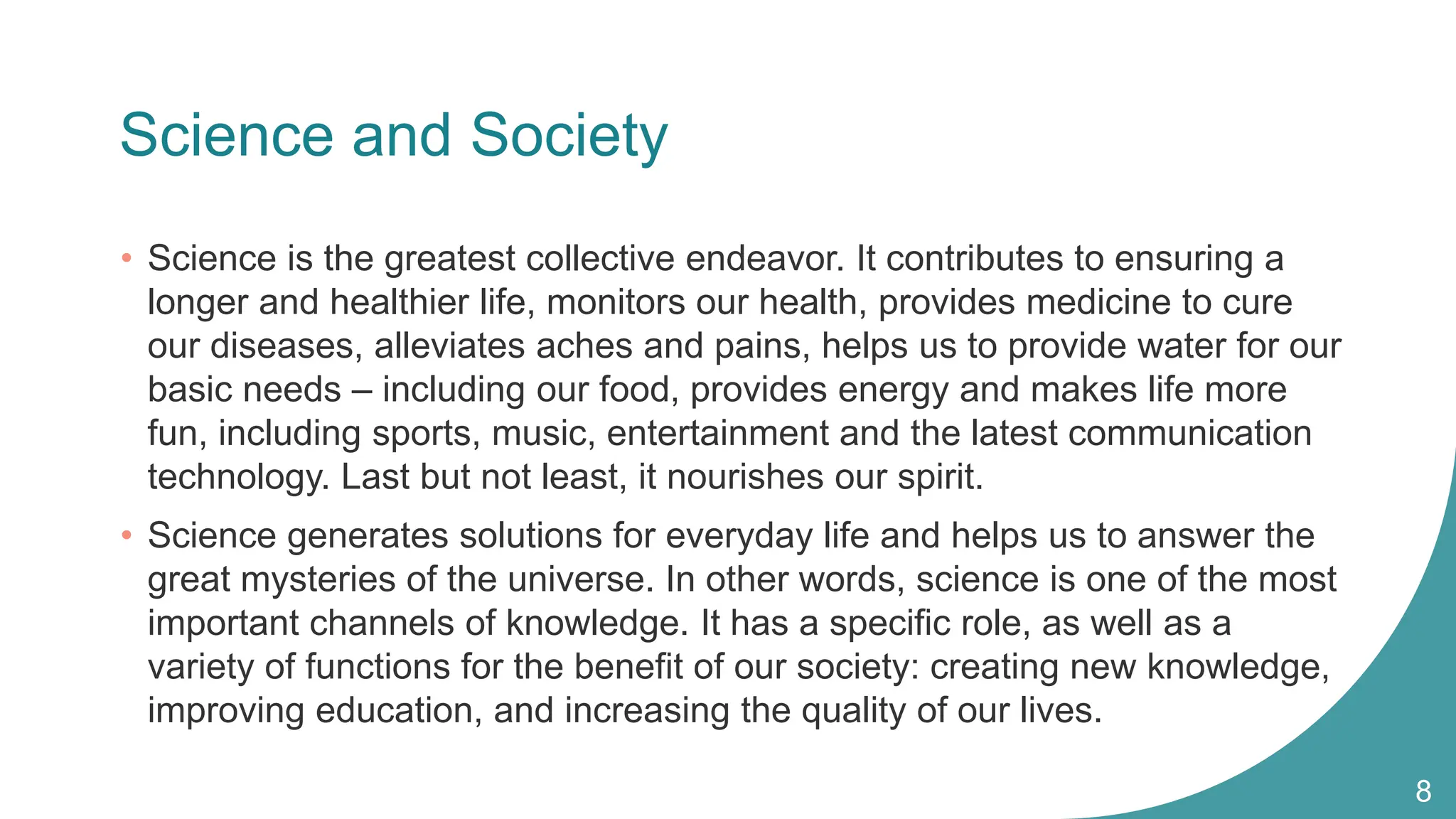 Science and Society.pptx USHQWIQIDWUDUQUDUUWUUWSSS | PPTX