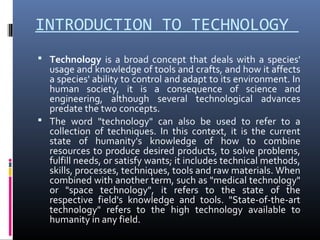 Science and technology | PPT