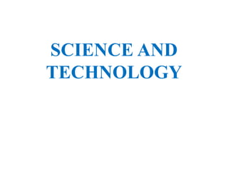 Science and technology | PPT