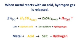Science and technology - Acids, Bases And Salts (Reaction of acid with ...