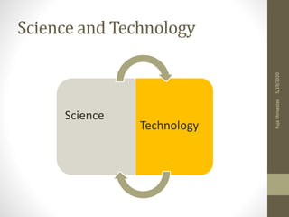 Science and technology in education | PPTX