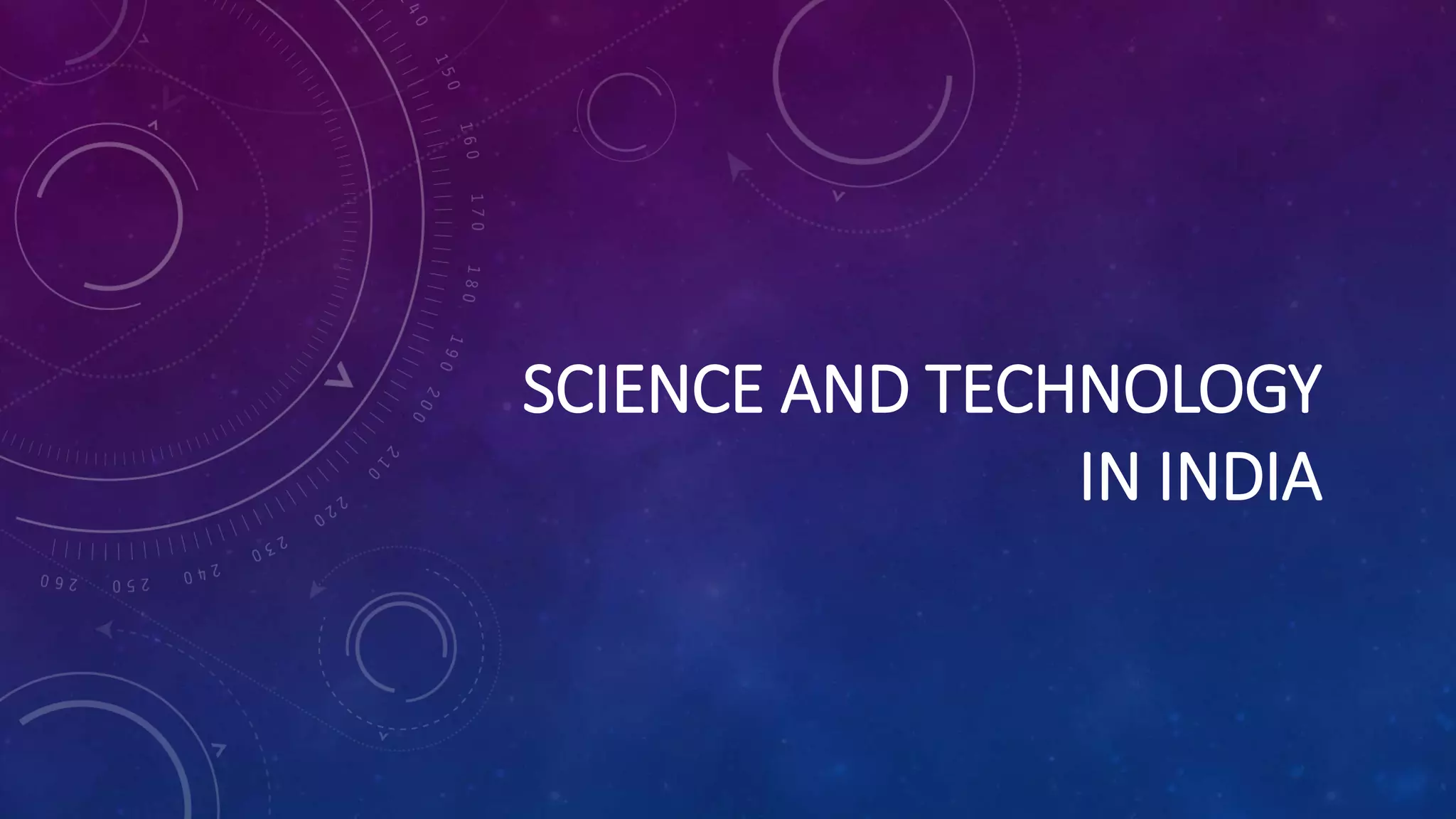 Science and technology in india | PPTX