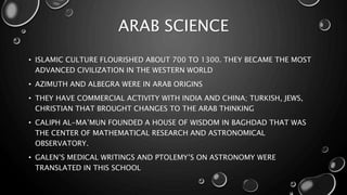 Science and technology in the middle ages | PPTX