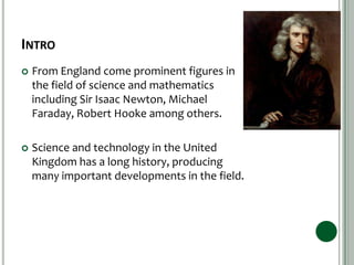 Science and technology in uk | PPT