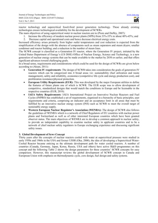 Science and technology of supercritical water cooled reactors review ...