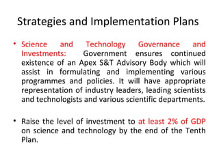Science and technology policy of india | PPT