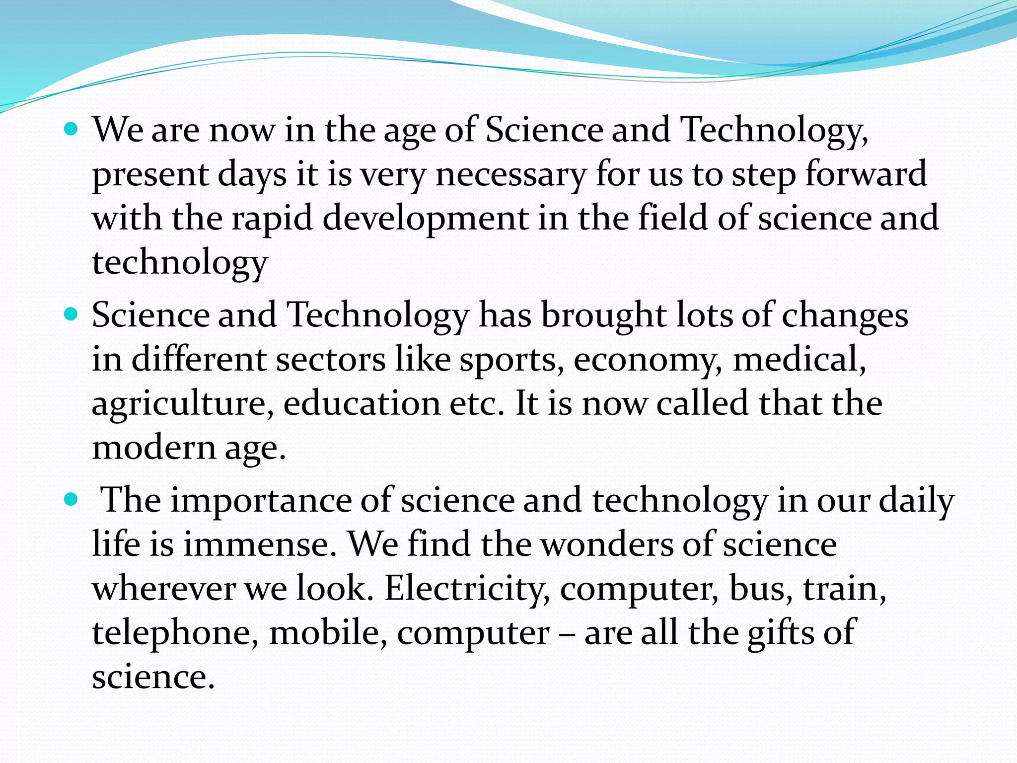 Science and technology | PPTX
