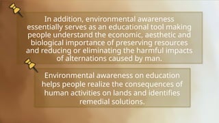 ENVIRONMENTAL AWARENESS (SCIENCE, TECHNOLOGY AND SOCIETY) | PPTX