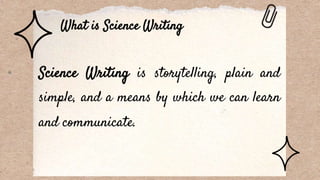Science and Technology Writing.pptx