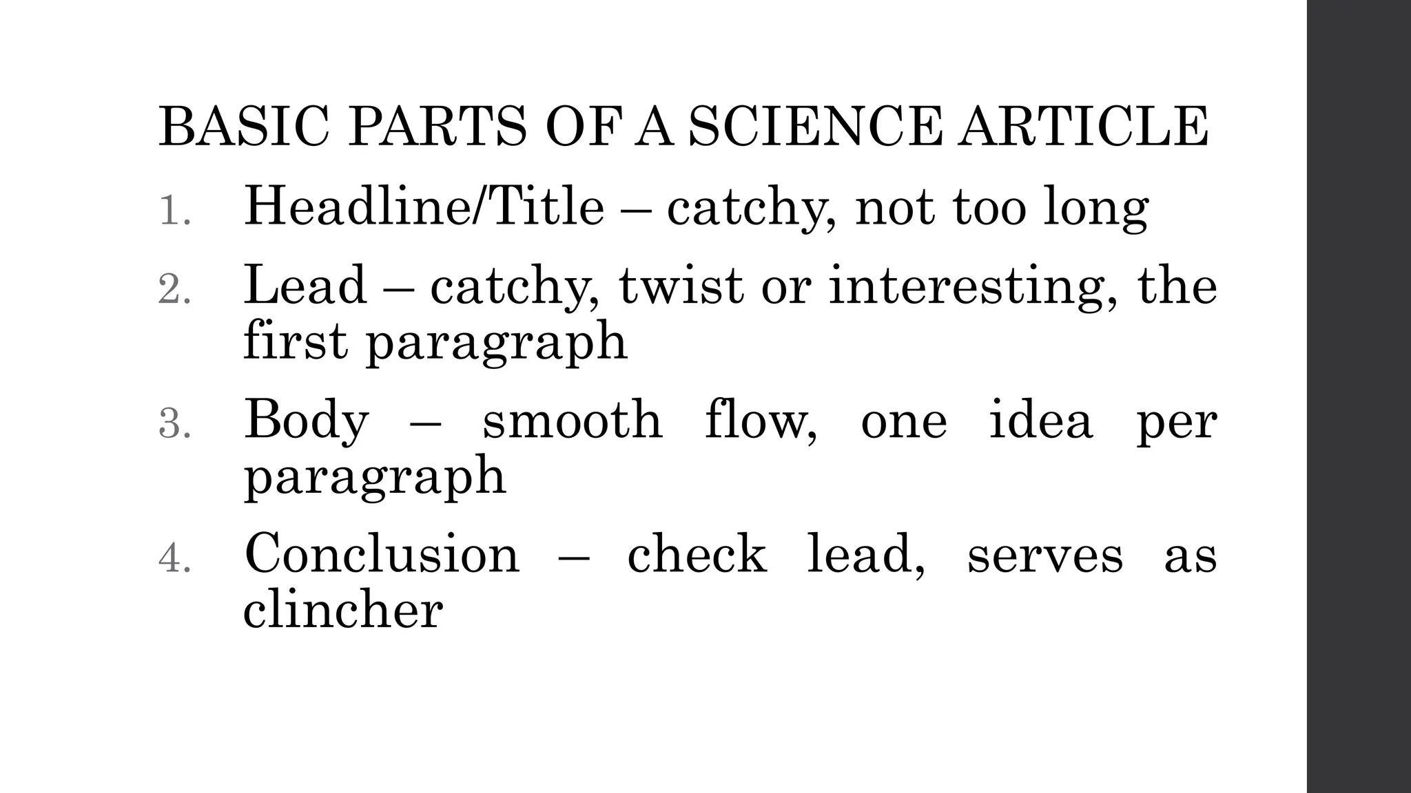SCIENCE AND TECHNOLOGY WRITING FOR SCHOOL PRESS .pptx