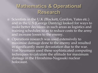Science and world war II | PPTX