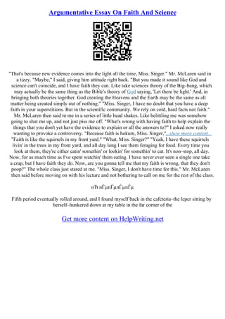 Science Argumentative Essay Topics | PDF