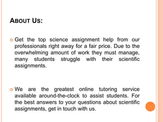 Science Assignment Help ppt.pptx