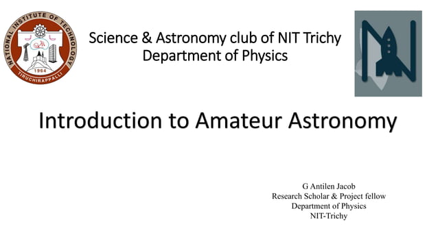Science and astronomy (basic astronomy) | PPTX