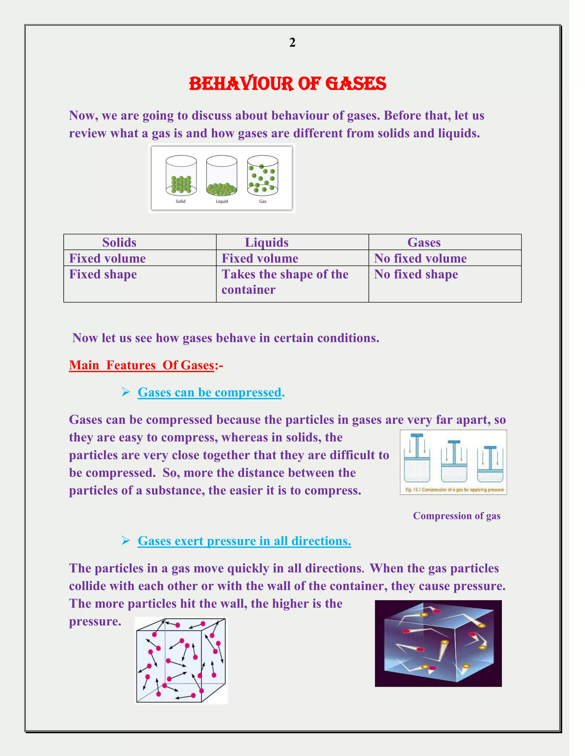 Science behaviour of gases | PDF | Physics | Science