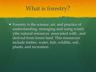 Science - Forest Exploitation | PPT