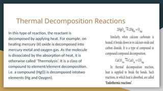 This ppt consist of chemical reaction of different type | PPTX