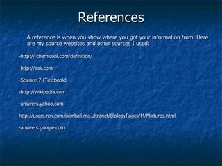 Science chemistry (words,defs+pics) | PPT