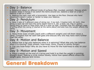 Science circus unit plan CI 350 104 | PPT