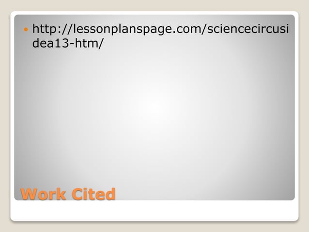 Science circus unit plan CI 350 104 | PPT