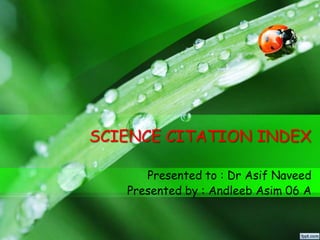 Science citation index | PPTX