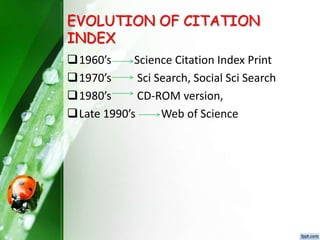 Science citation index | PPTX