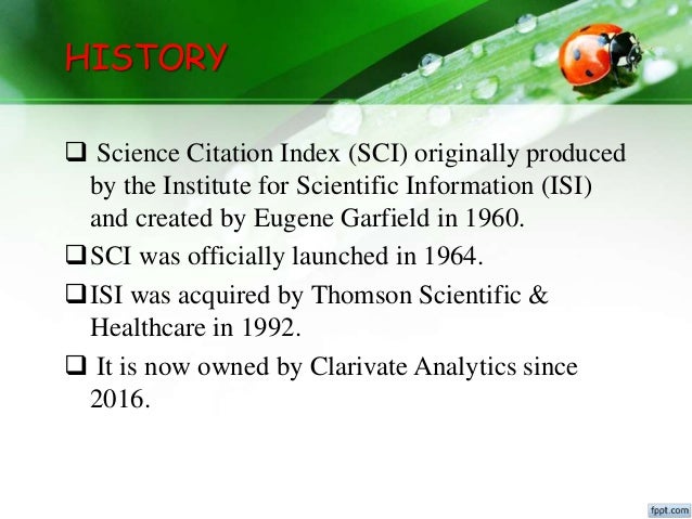 Science Citation Index science-citation-index